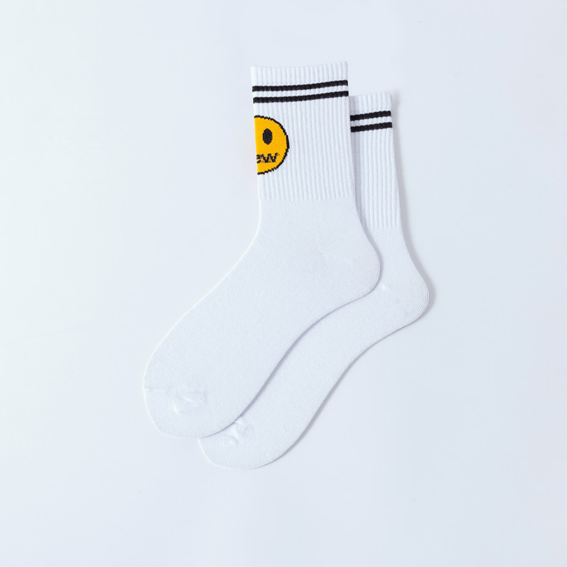 Korean iconic socks drew smiley face socks drew house | Lazada PH
