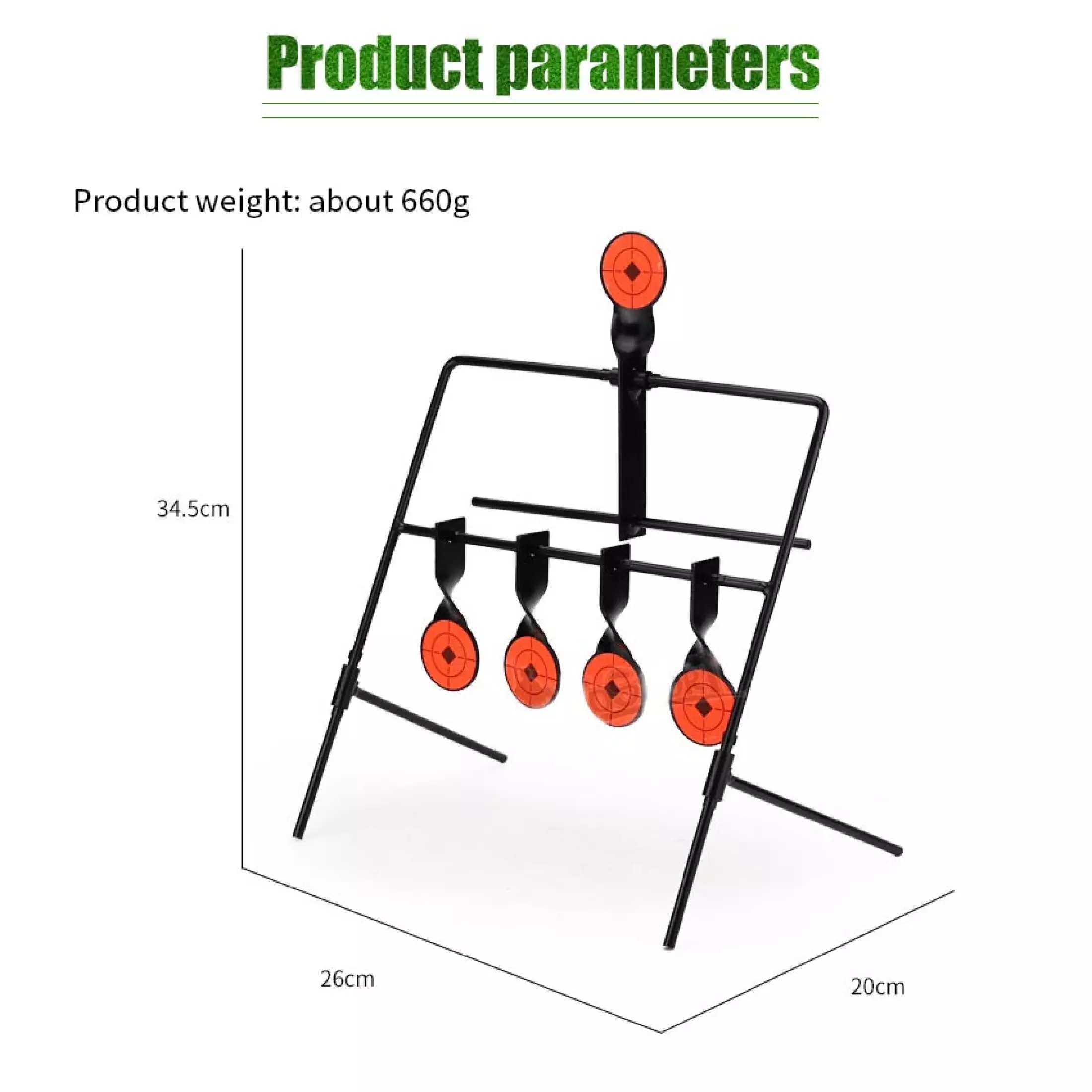 Targets Automatic Reset Rotating G-un Rifle Shooting Metal Targets for ...