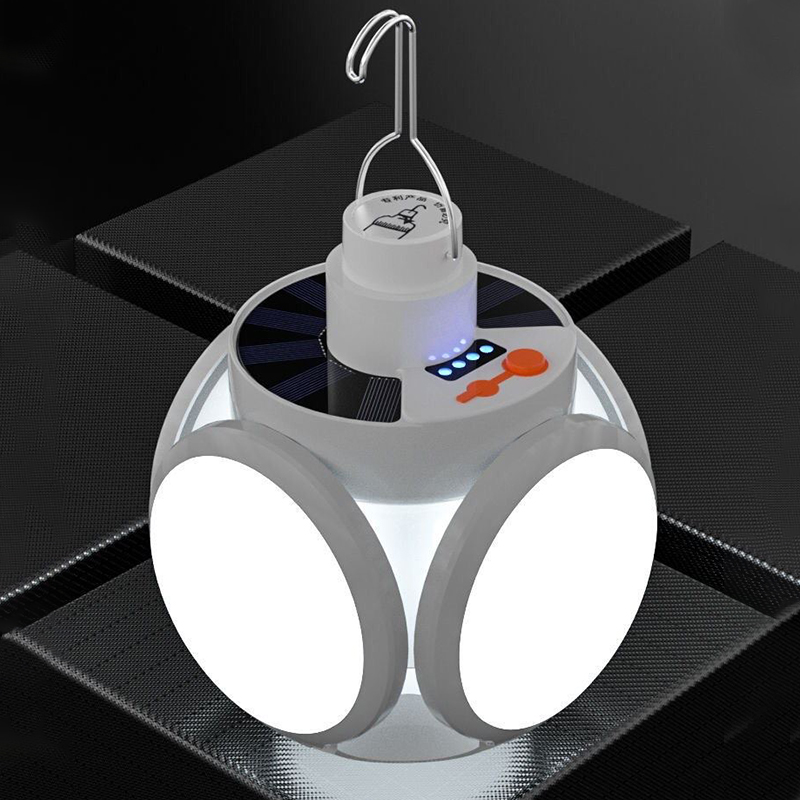 Portable 5 Bulb Expandable Solar Light Outdoor Waterproof Remote ...