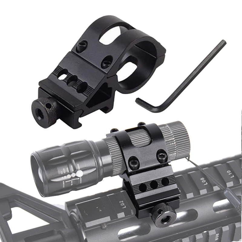 2PCs 25mm Ring Flashlight/Scope/Laser Low Mount for 20mm W/ Picatinny ...