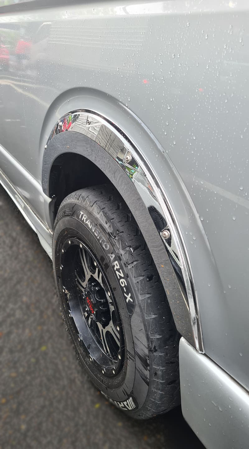 Toyota Hiace 2014 to 2023 Chrome Fender Flare Hi ace | Lazada PH