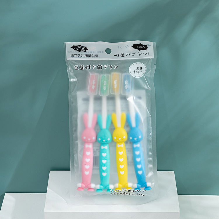 Children's Toothbrush，Soft-bristled Cartoon Little Bear and Little ...