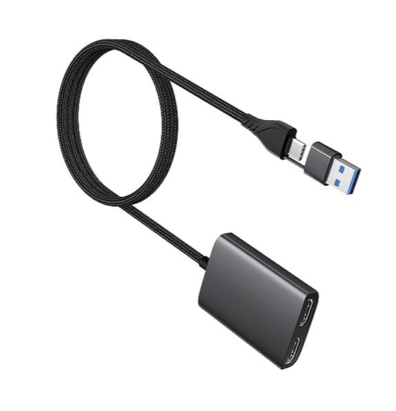 HD10 USB/TYPE-C to Dual HDMI Full HD Universal Video Adapter, 1080P ...