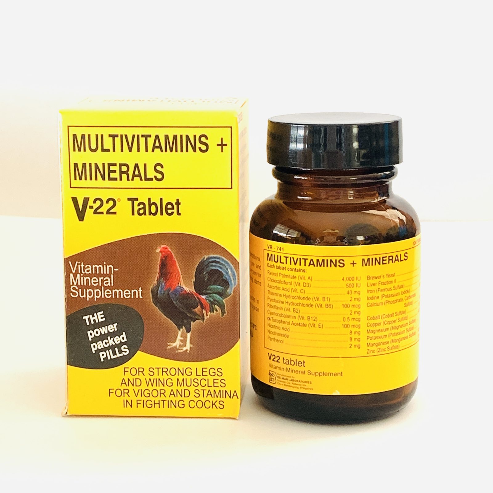 [SOUTH VET ] 1 box V22 100 TABLETS VITAMIN - MINERAL SUPPLEMENT FOR ...