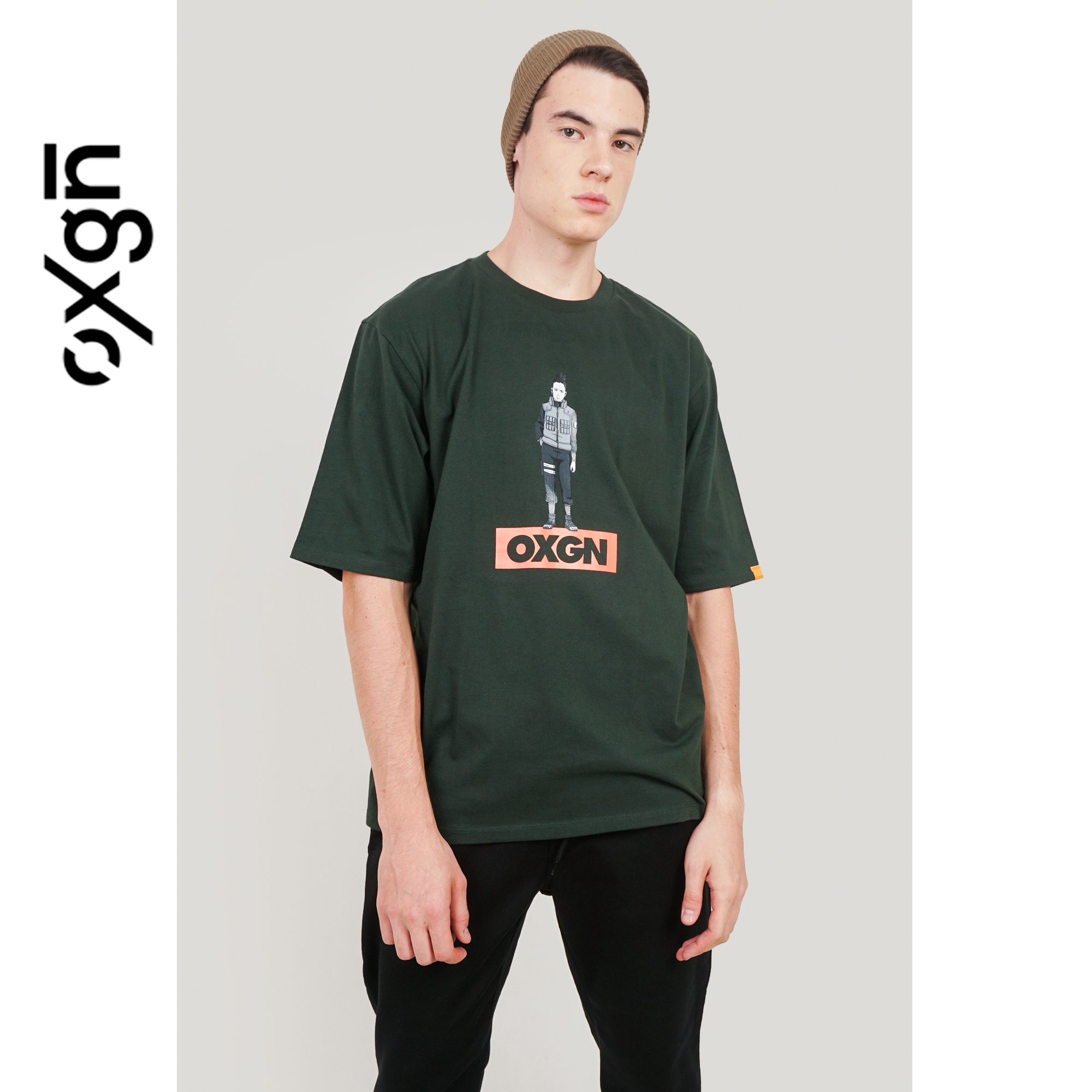 OXGN Men's Naruto Shippuden Shikamaru Tee (Olive) | Lazada PH