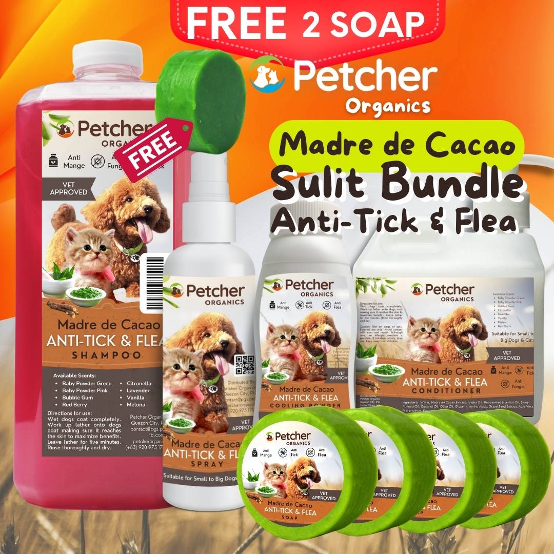 Petcher Organics Madre De Cacao Anti Tick and Flea Shampoo Pet Promo ...