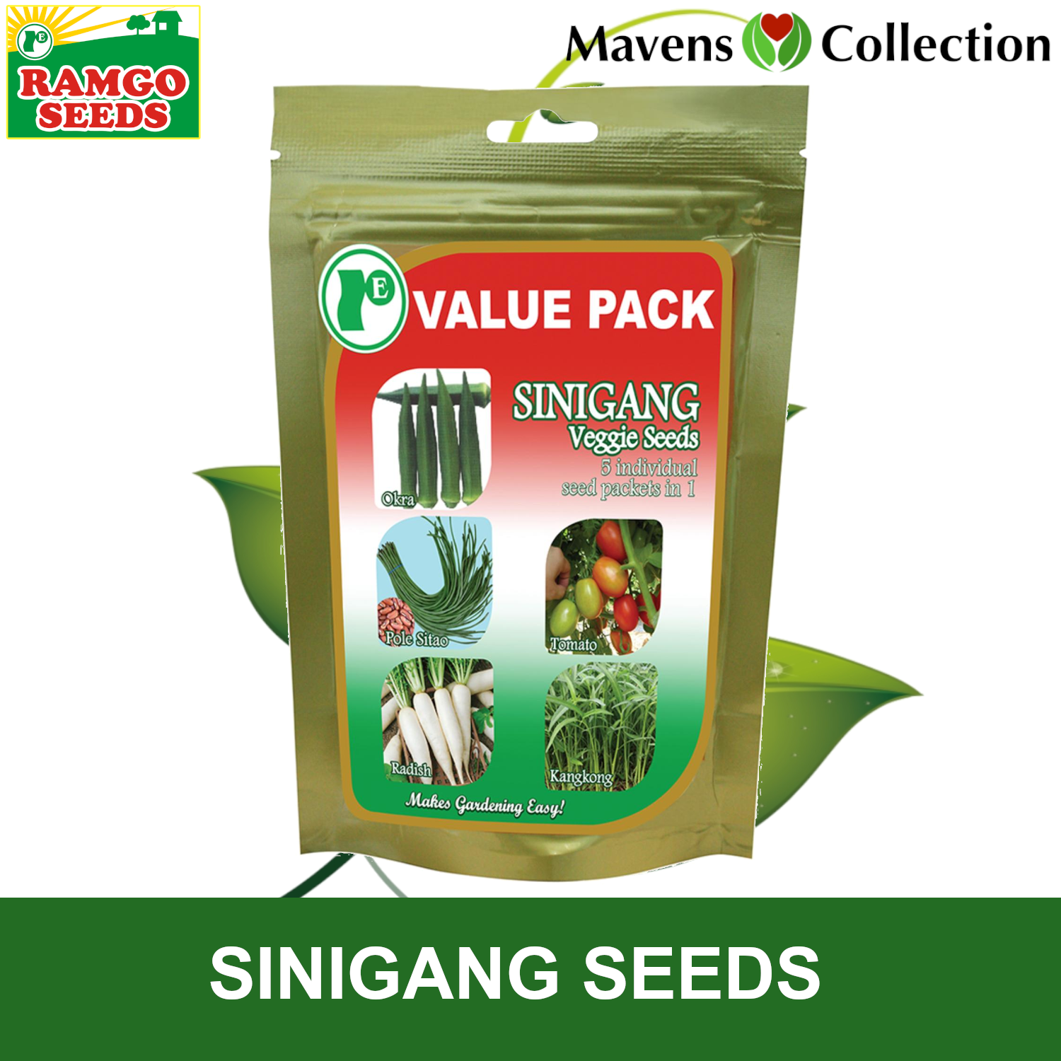 Ramgo Vegetable Seed Value Pack 5in1 SINIGANG by MAVENS COLLECTION ...
