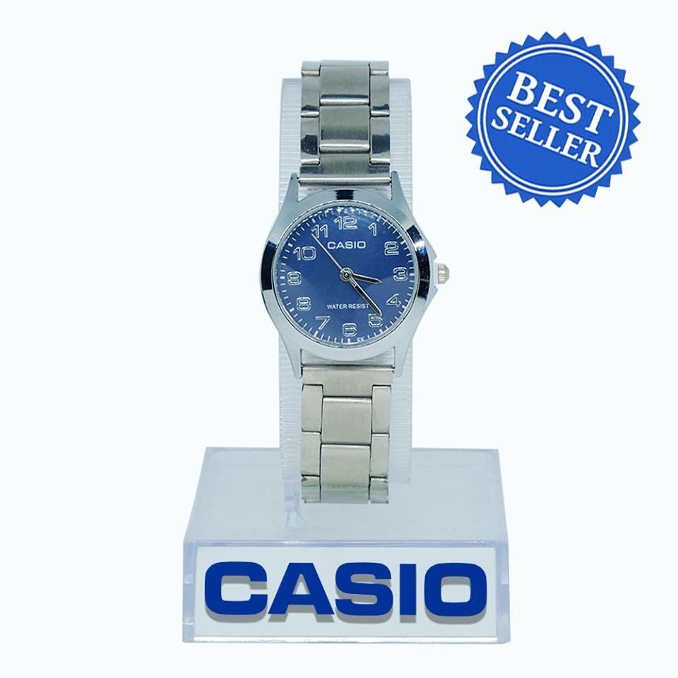 Casio Blue Dial Stainless Steel Watch For Men (Silver) | Lazada PH