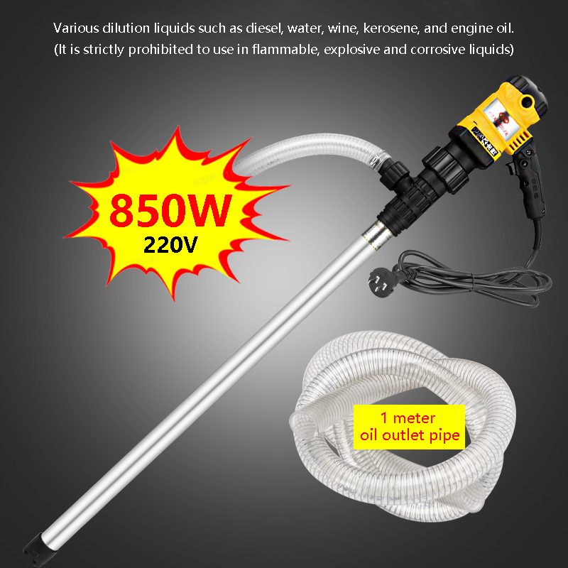 Electric Oil Pump 850W/1000W Oil drum pumping Convenient Fast device ...