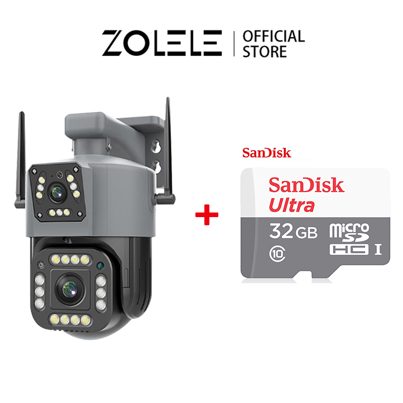 V380 Pro cctv Dual Lens & Dual Screen 4K 8MP WIFI IP Wireless Camera ...