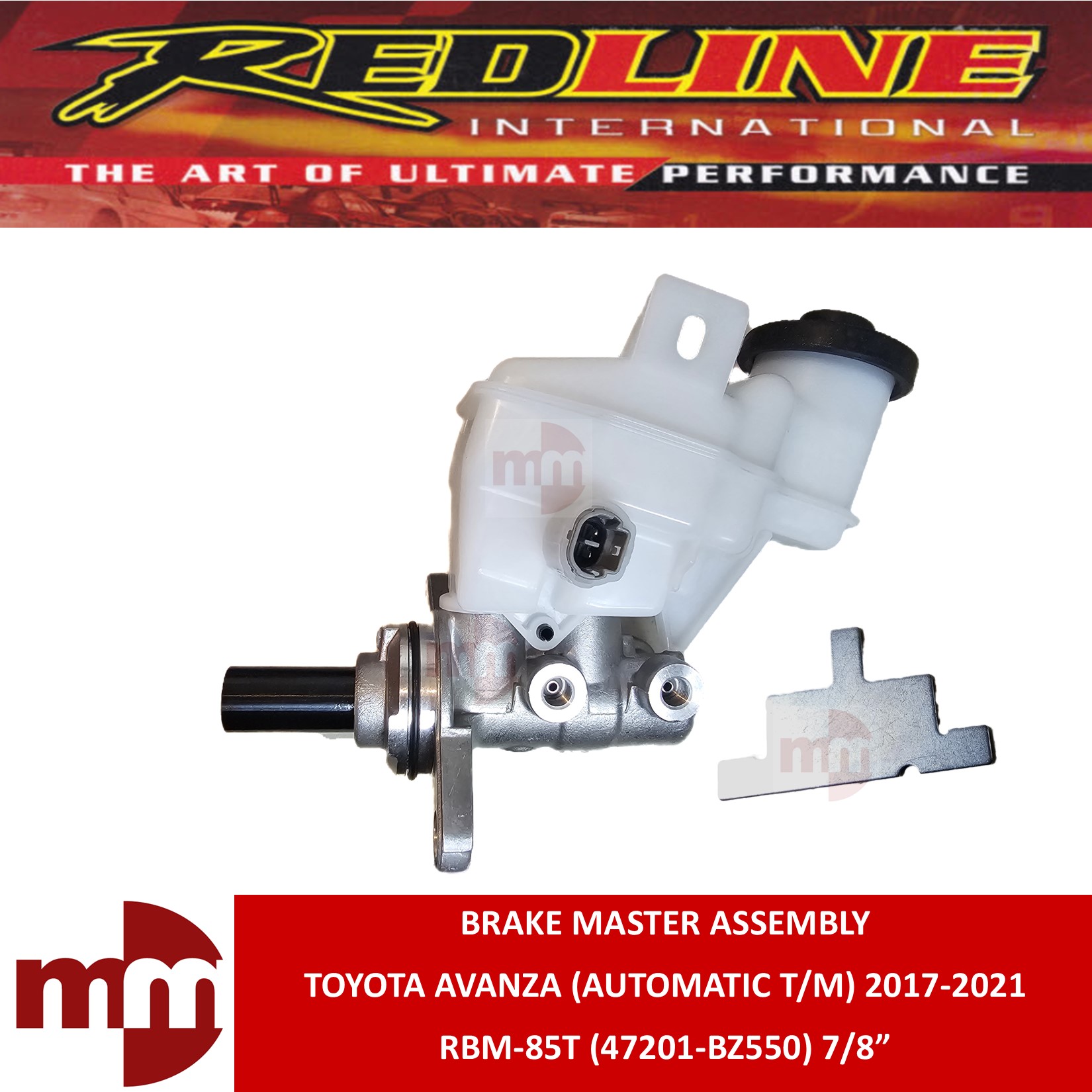 REDLINE Brake Master Assembly for TOYOTA AVANZA (AUTOMATIC TRANSMISSION ...