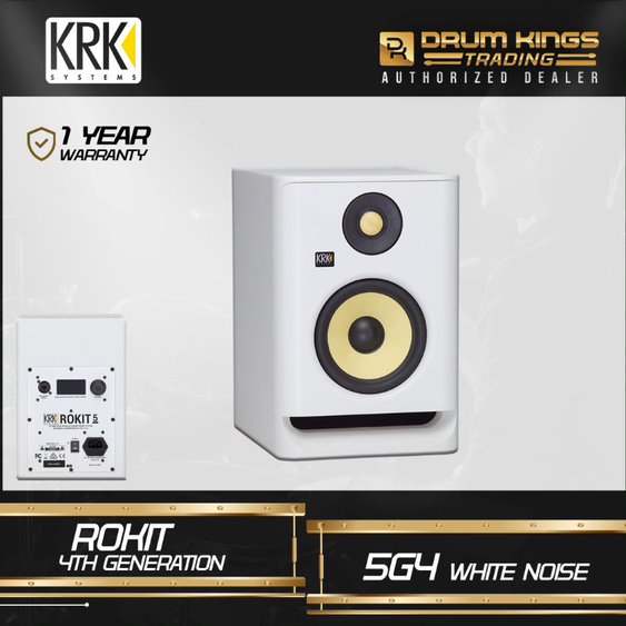 KRK ROKIT 5 G4 White Noise Active 2-Way Studio Monitor | Lazada PH