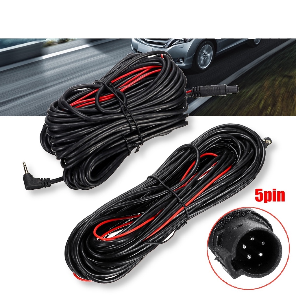 5 Pin 9m DashCam Rear Camera Cable Long Line Cable Car Recorder Rear ...