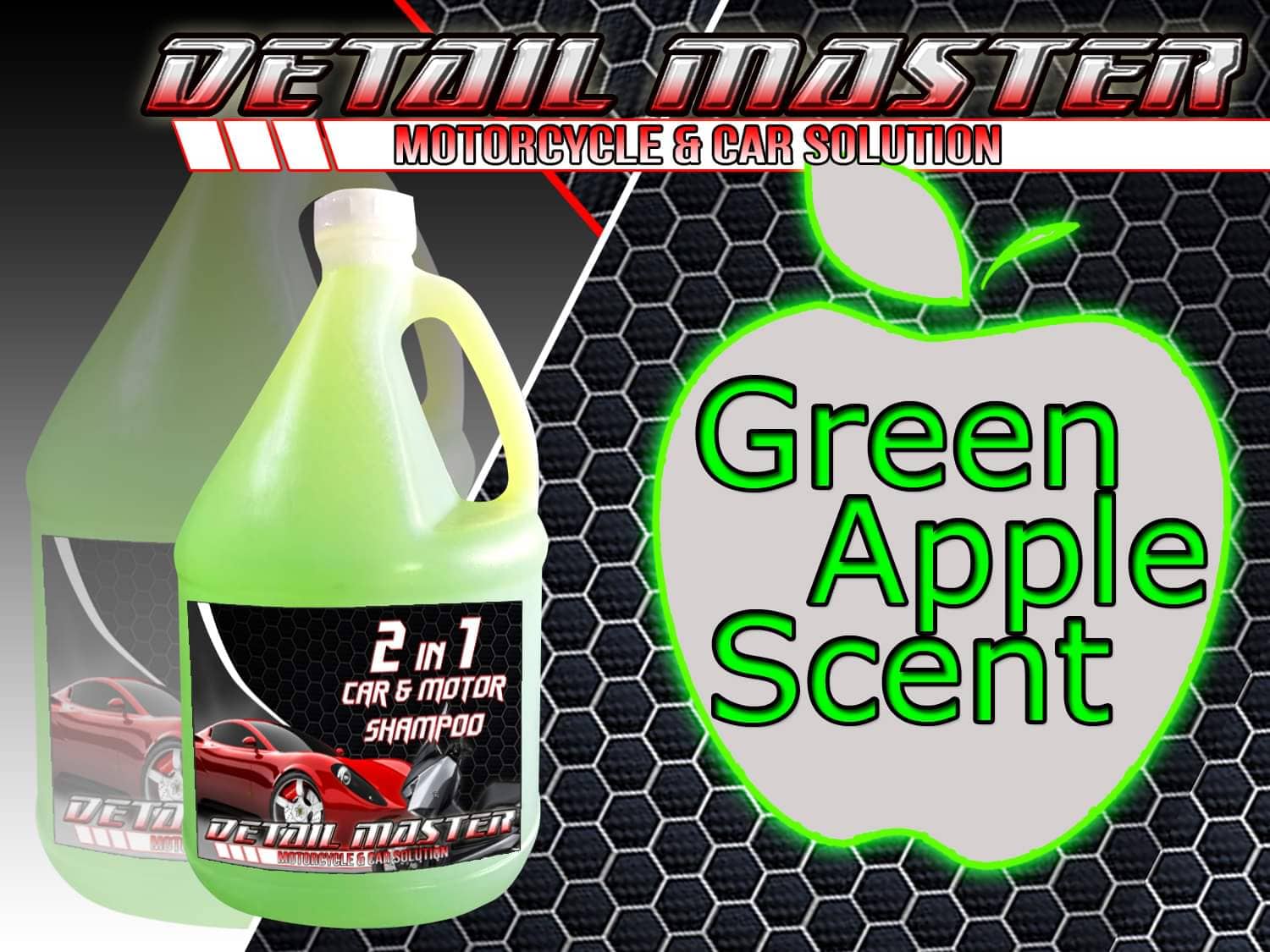 CAR & MOTORCYCLE SHAMPOO 1 GALLON with GREEN APPLE SCENT | Lazada PH