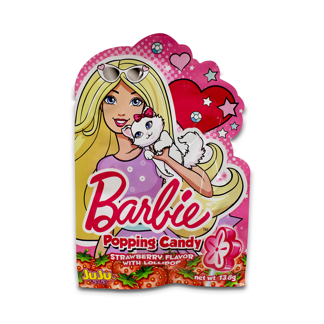 Juju Barbie Popping Candy Strawberry Flavor with Lollipop 13.8g | Lazada PH