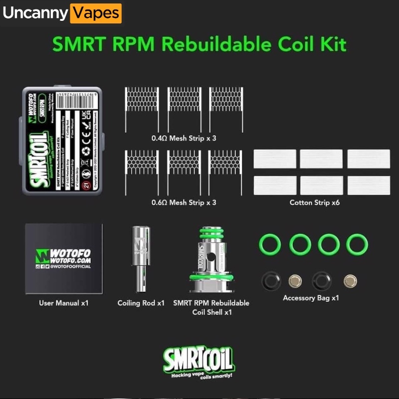 Wotofo SMRT RPM Rebuildable Coil Kit | Lazada PH