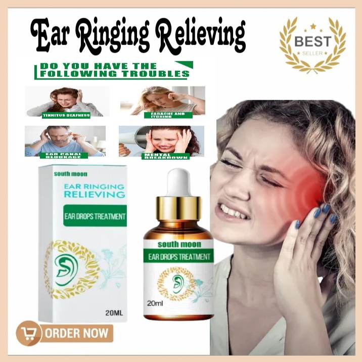 ORIGINAL! South Moon Ear Ringing Treatment Oil Deafness Earache Relieve ...