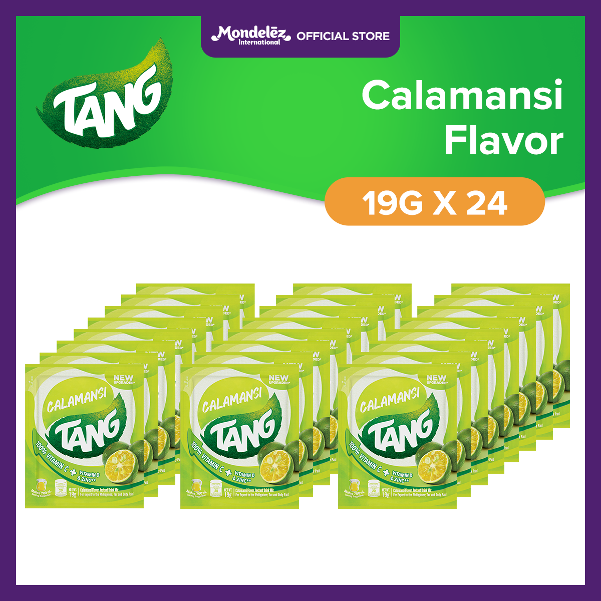 Tang Instant Drink Mix - Calamansi Flavor 19g with Vitamins and ...
