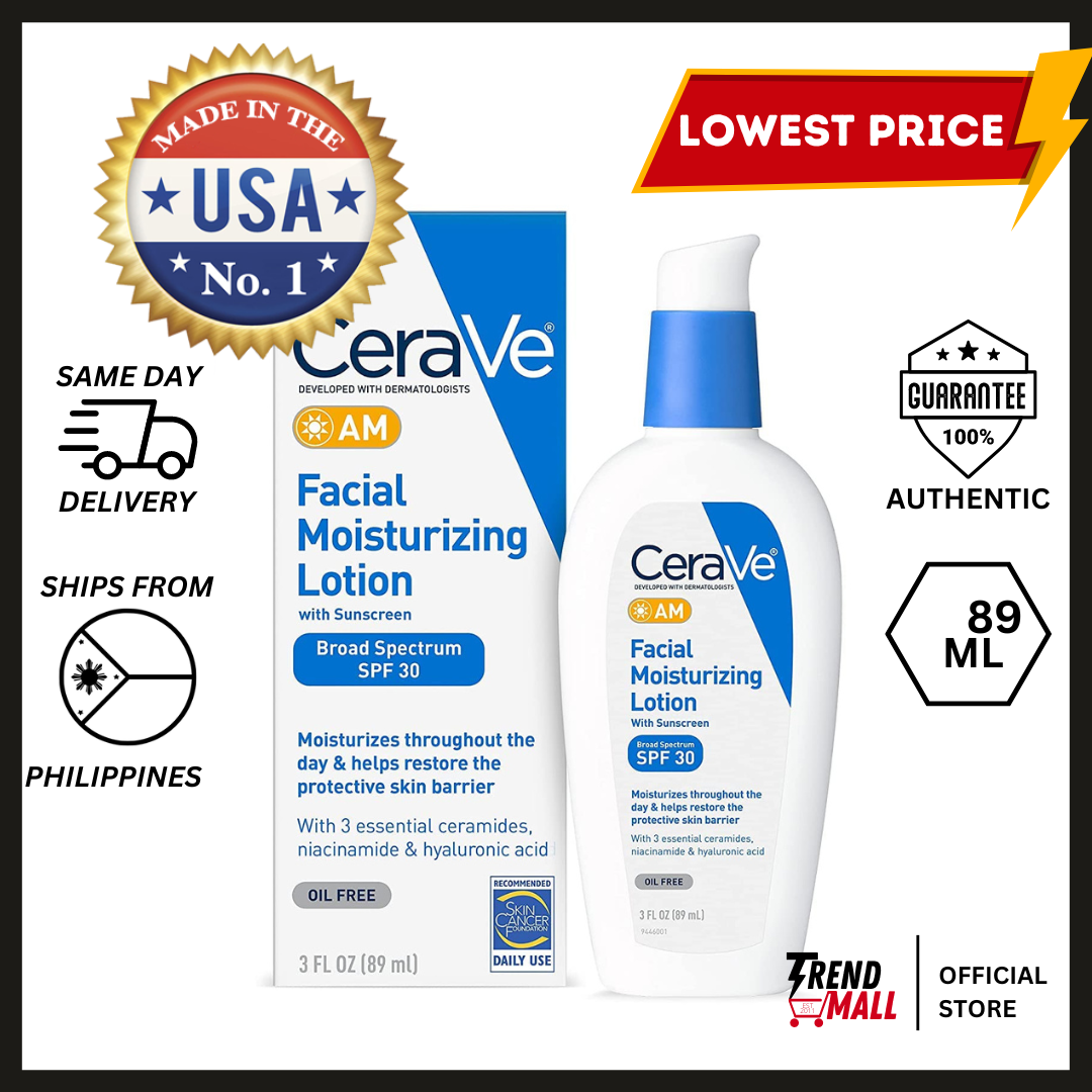 Cerave Facial Moisturizing Lotion Am Spf#30 3 Ounce (89ml) | Lazada PH