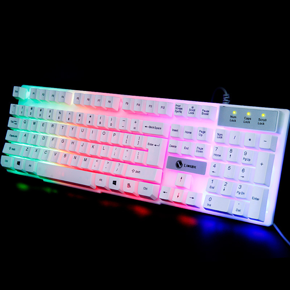 GTX-300 RGB Gaming Keyboard 64 Keys Keypad Colorful LED Backlight ...