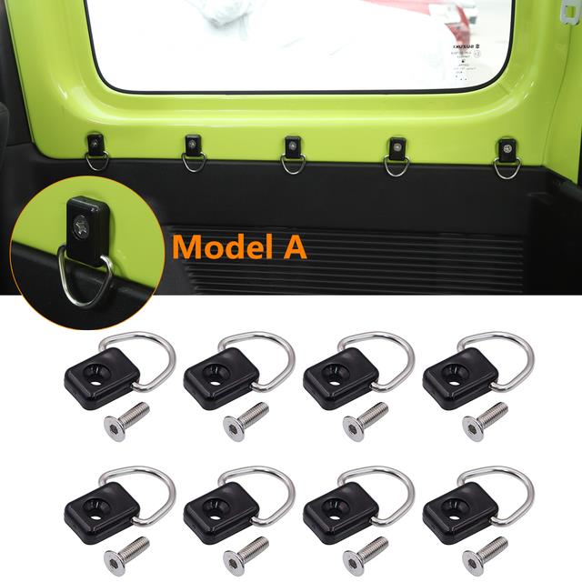 Tie Down Anchors D Ring Buckle for Suzuki Jimny JB64 JB74W 2019 2020 2021 2022 Trunk Cargo Area ...