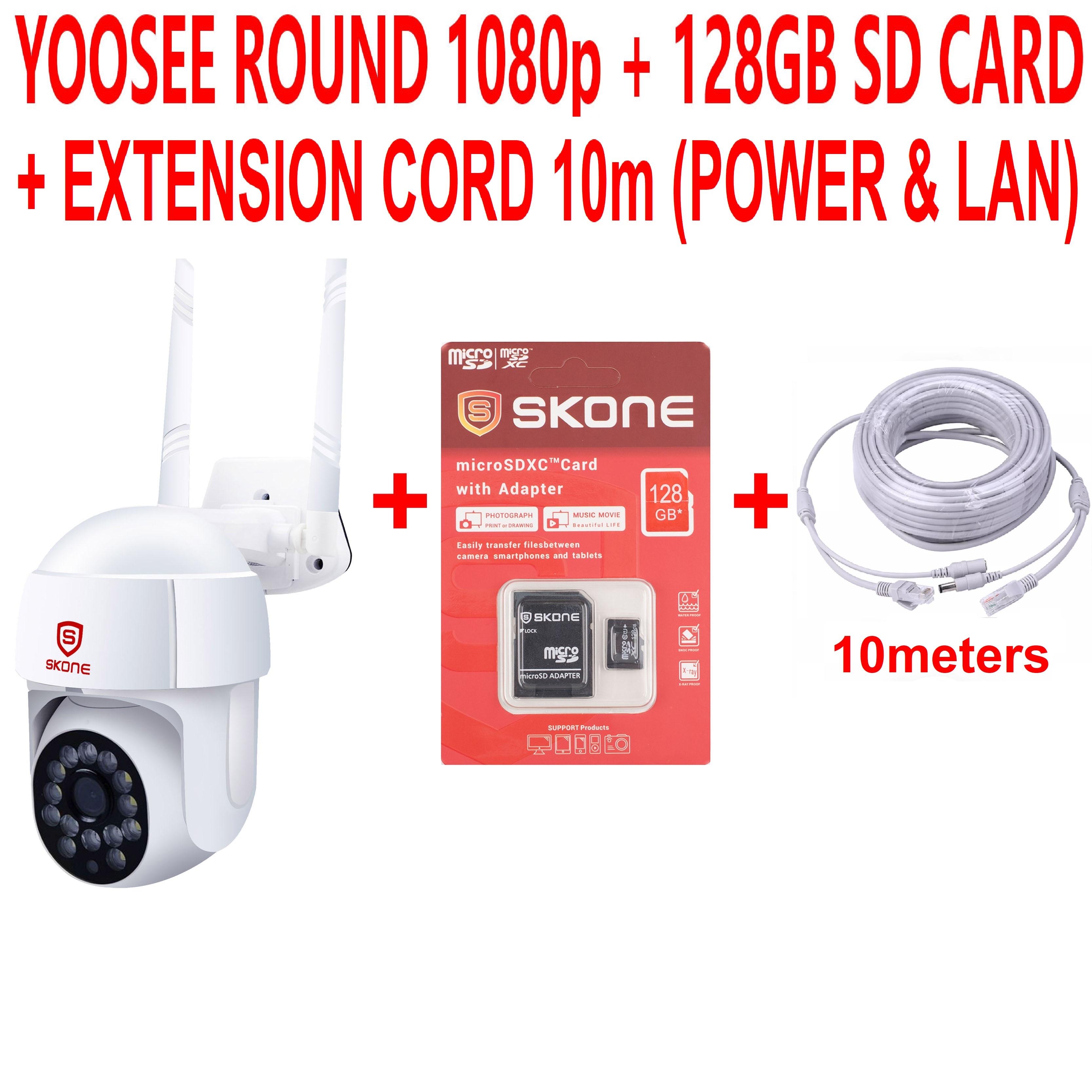 Yoosee Round Type Outdoor IP Camera PTZ Wireless Waterproof IR HD Night ...