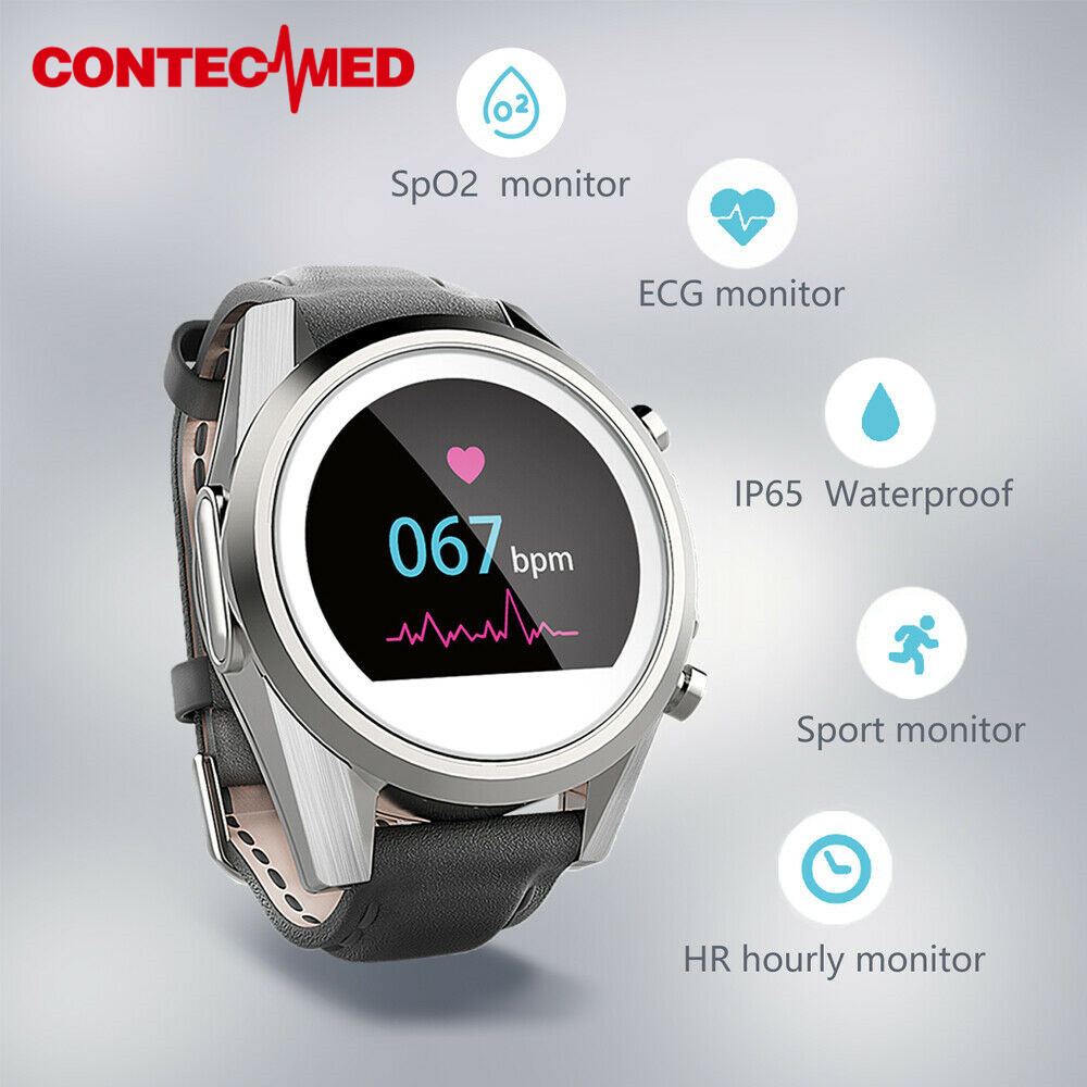 CONTECMED CMS50K1 Wearable SpO2 Pulse Oximeter PR HR ECG Monitor ...
