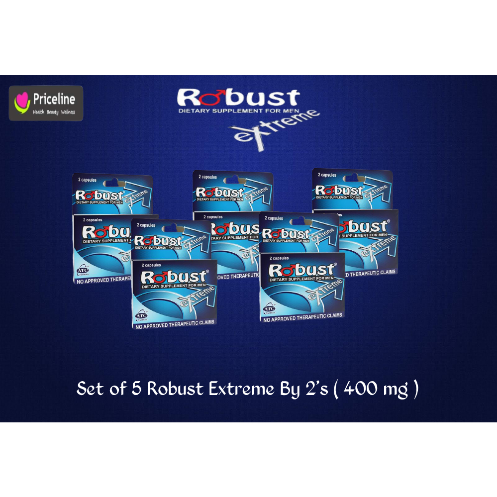 Authentic Robust Extreme By 2's Set of 5 ( 400 mg ) | Lazada PH