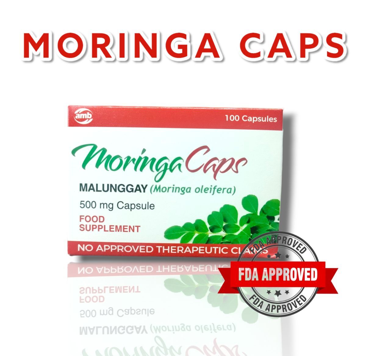 Moringa Caps Malunggay 500mg Moringa 100 capsules/box | Lazada PH