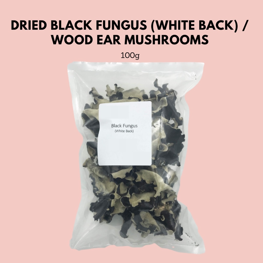 COD Dried Black Fungus (White Back) / Wood Ear Mushrooms 100g | Lazada PH