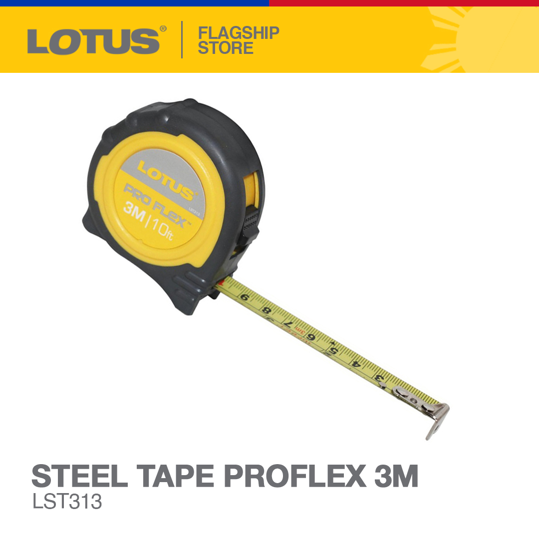 Lotus Steel Tape Proflex 3m LST313 - Measuring Tools | Lazada PH