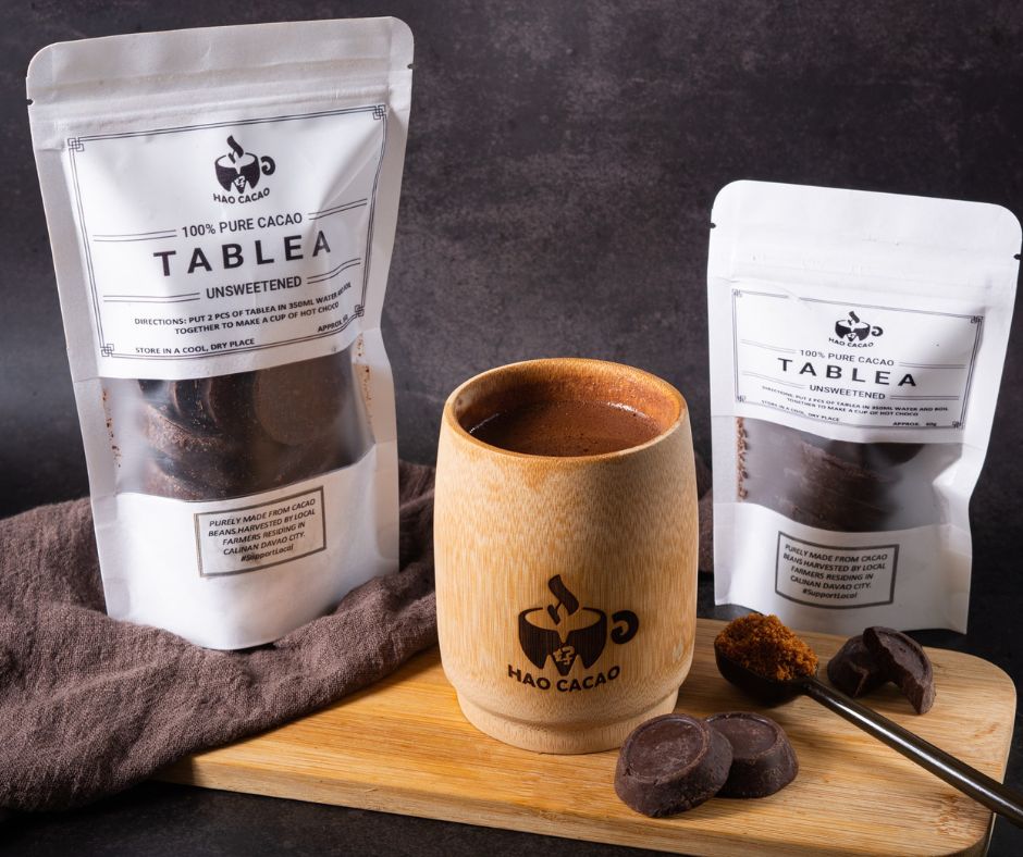 HAO CACAO Tablea - 100% Pure and Unsweetened (VEGAN) - Resealable Pack ...