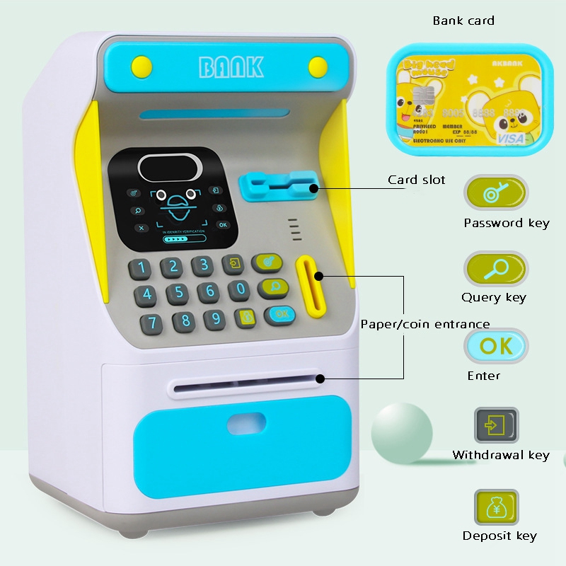 Simulated Face Recognition ATM Machine Cash Box Emulation Password ...