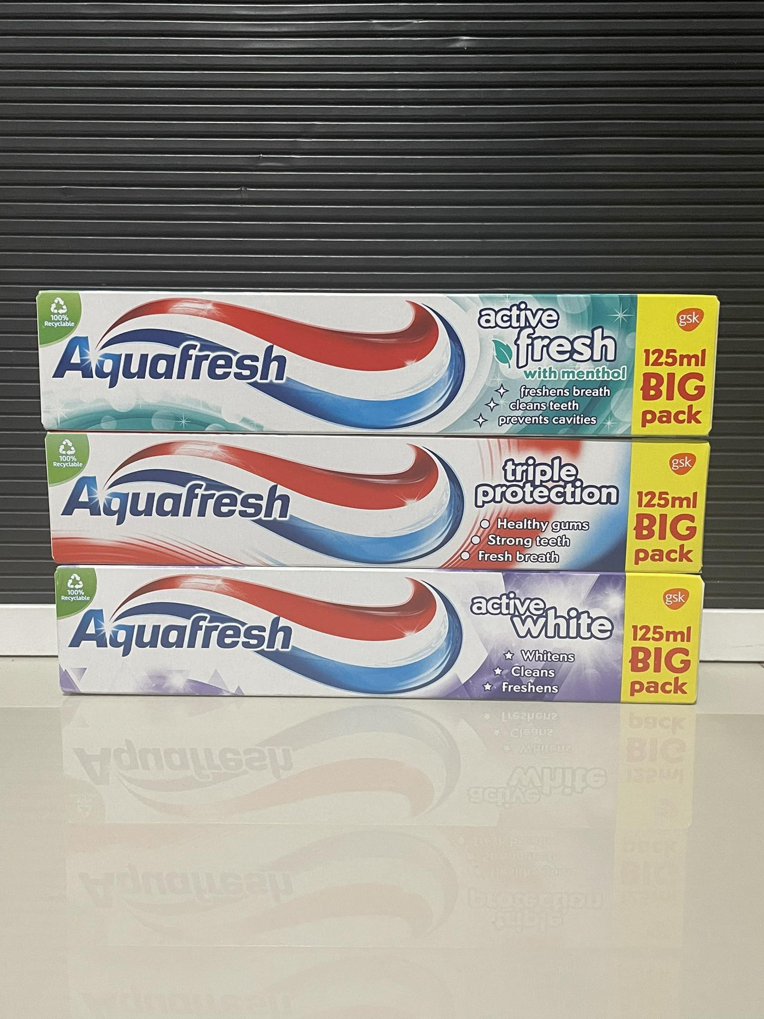 Aquafresh Active White / Active Fresh / Triple Protection Toothpaste ...