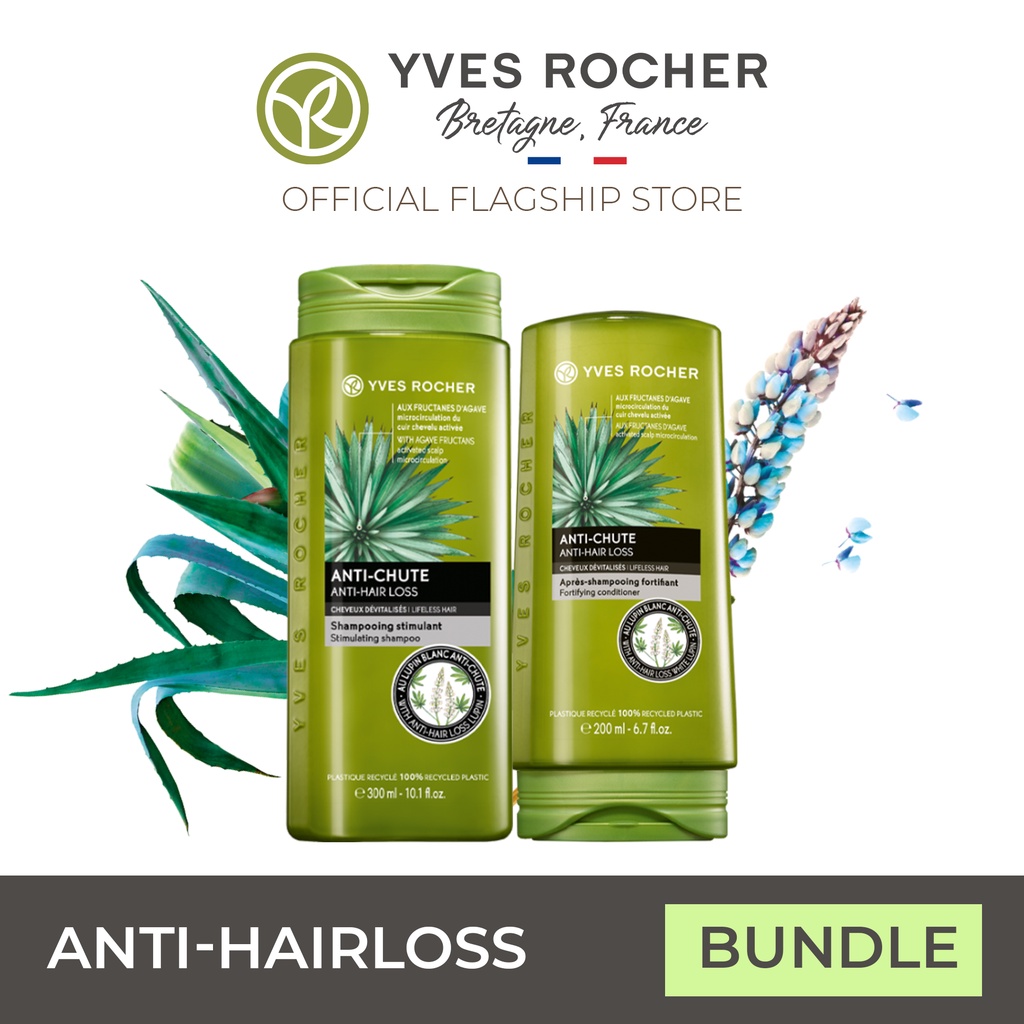 YVES ROCHER Anti Hair Loss Shampoo and Conditioner Bundle | Lazada PH