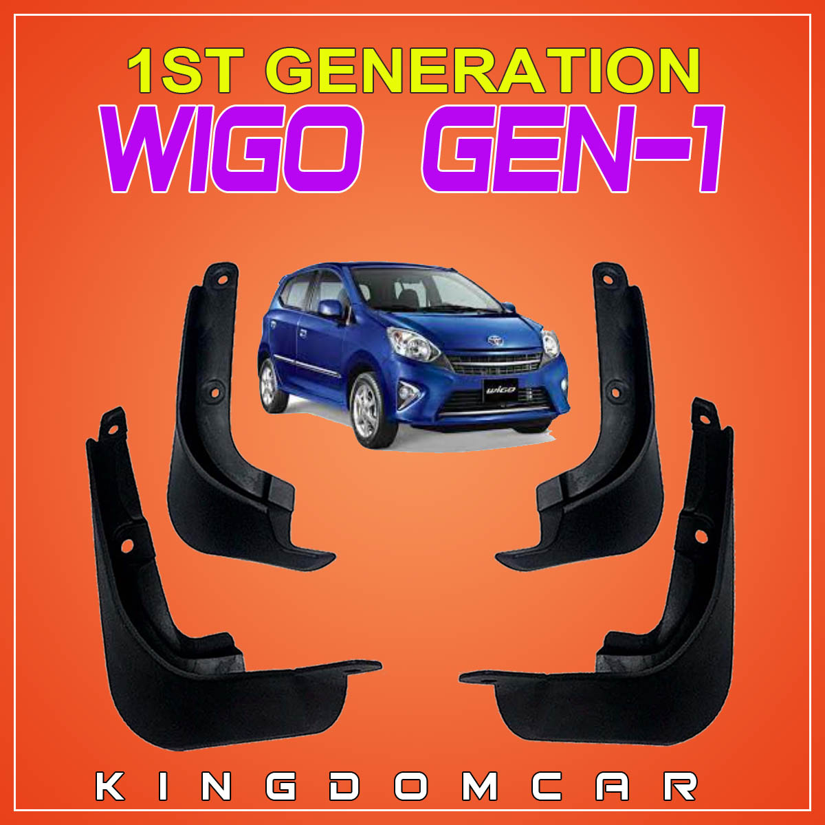 MudGuard for Toyota Wigo Gen 1 or (1st Generation) | Lazada PH