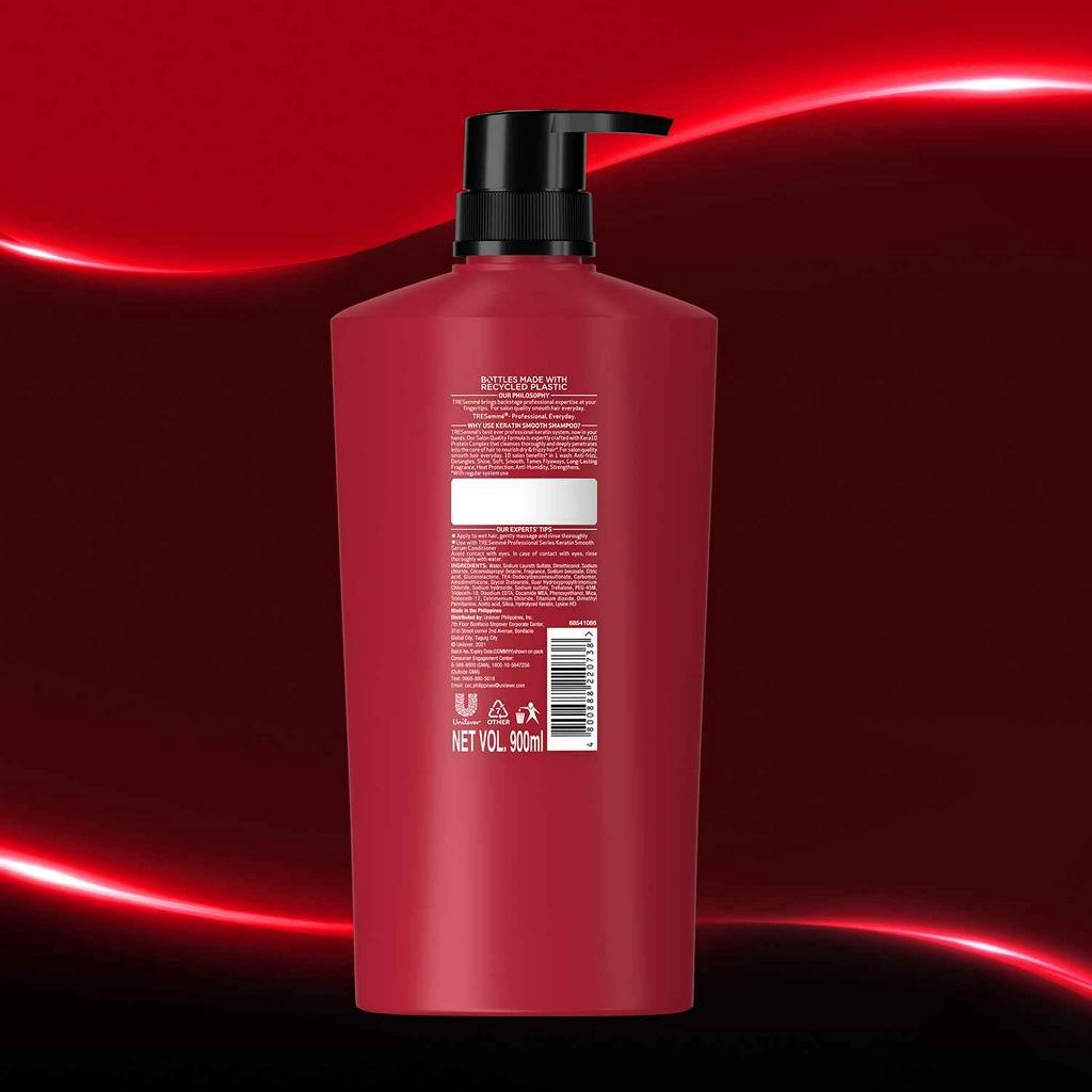 TRESemmé Keratin Smooth Hair Straightener Shampoo for Dry and Frizzy ...