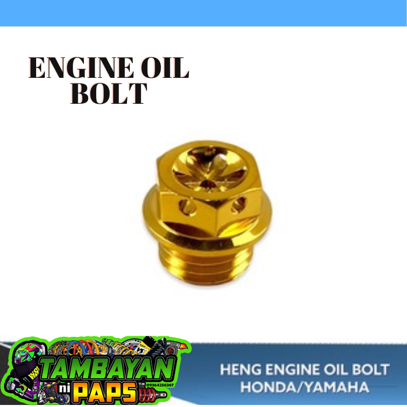HENG GOLD ENGINE OIL BOLT AND GEAR OIL BOLT SET THAILAND (H0NDA ...