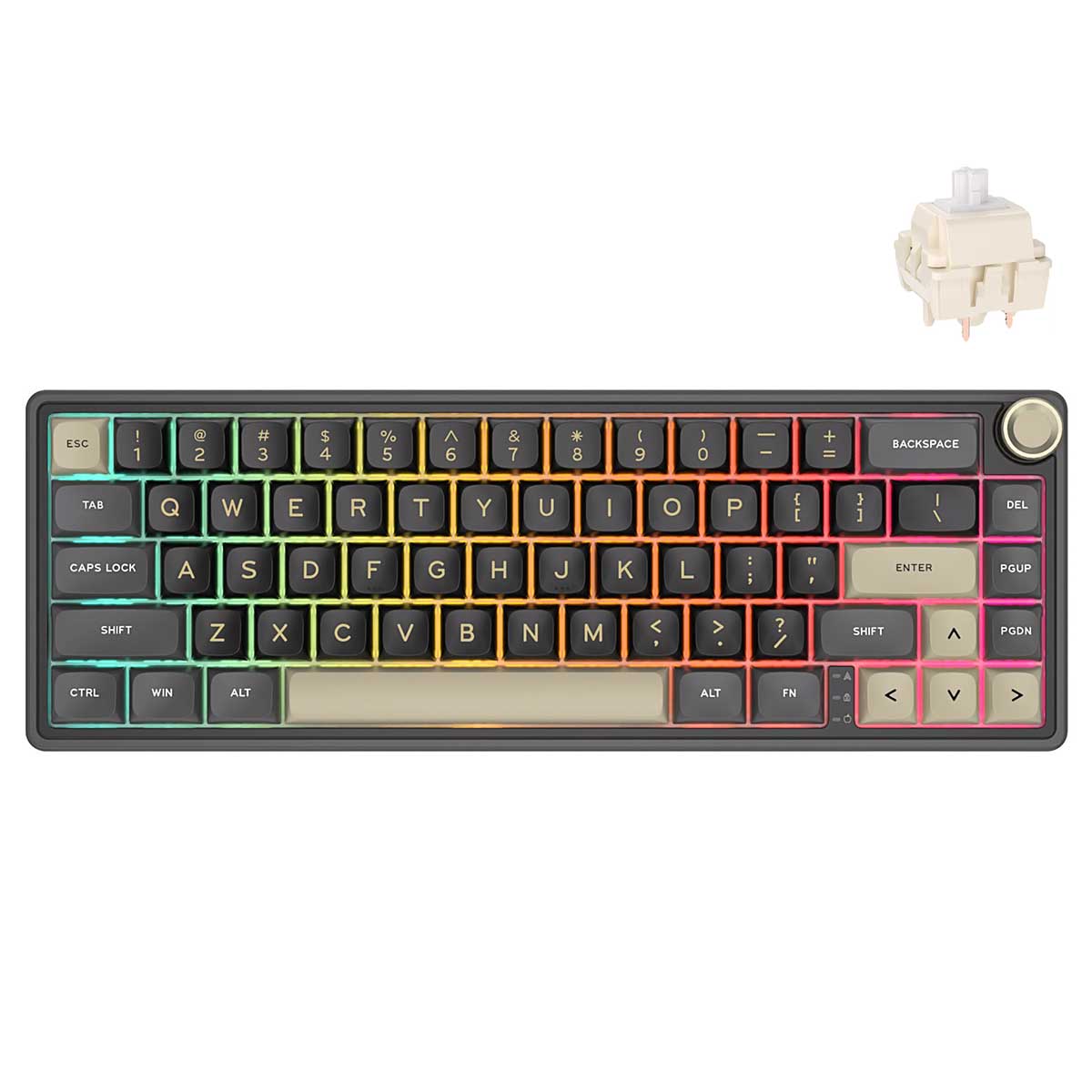 Royal Kludge R65 Single-Mode RGB 66-Keys Hot-Swappable Mechanical ...