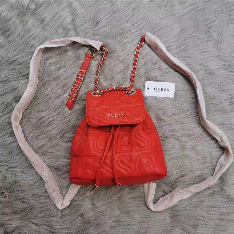 GUESS SMALL BACKPACK LEATHER full face helmet coin purse for women ...