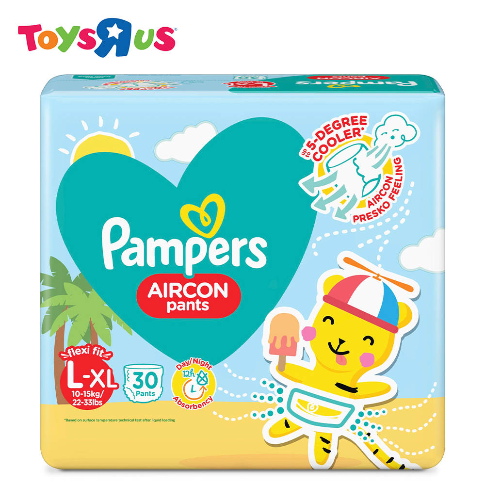 Pampers Aircon Pants Value Pack Large 30s | Lazada PH