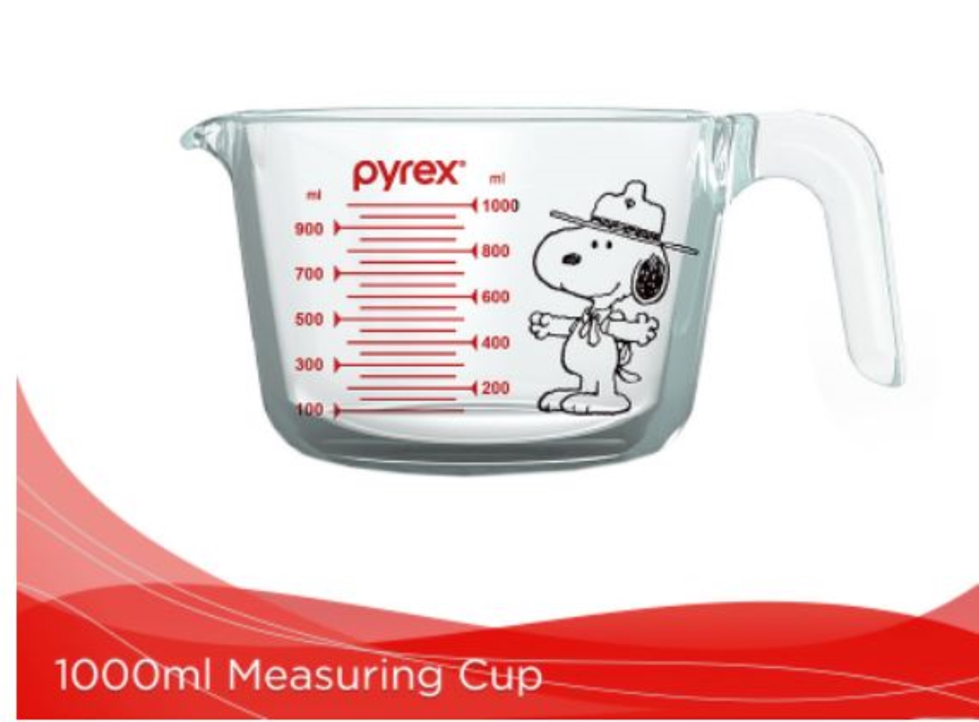 Pyrex® 4-Cup Glass Measuring Cup 1L - Snoopy | Lazada PH