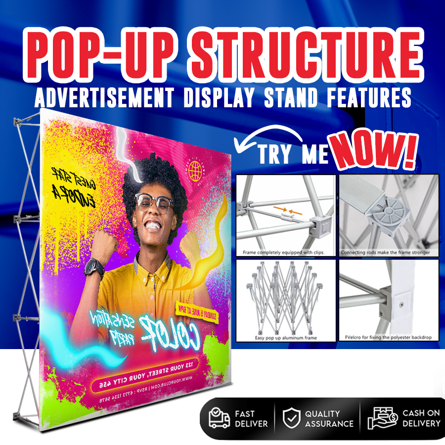 KGS Pop-up Display Stand| Portable Backdrop Stand| Backdrop Frame ...