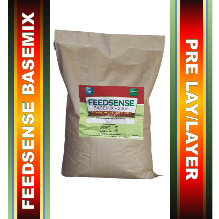 BASEMIX FOR CHICKEN FEEDSENSE PRE-LAY/LAYER 1/LAYER for 25 kilo bag ...