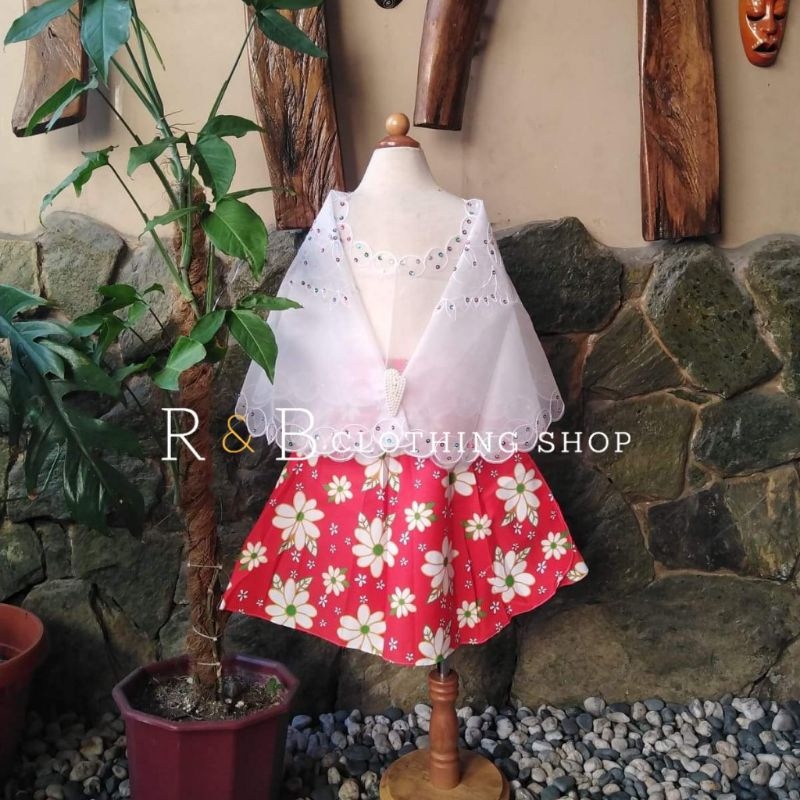 Filipiniana with kimona alampay style (PIn not included) | Lazada PH