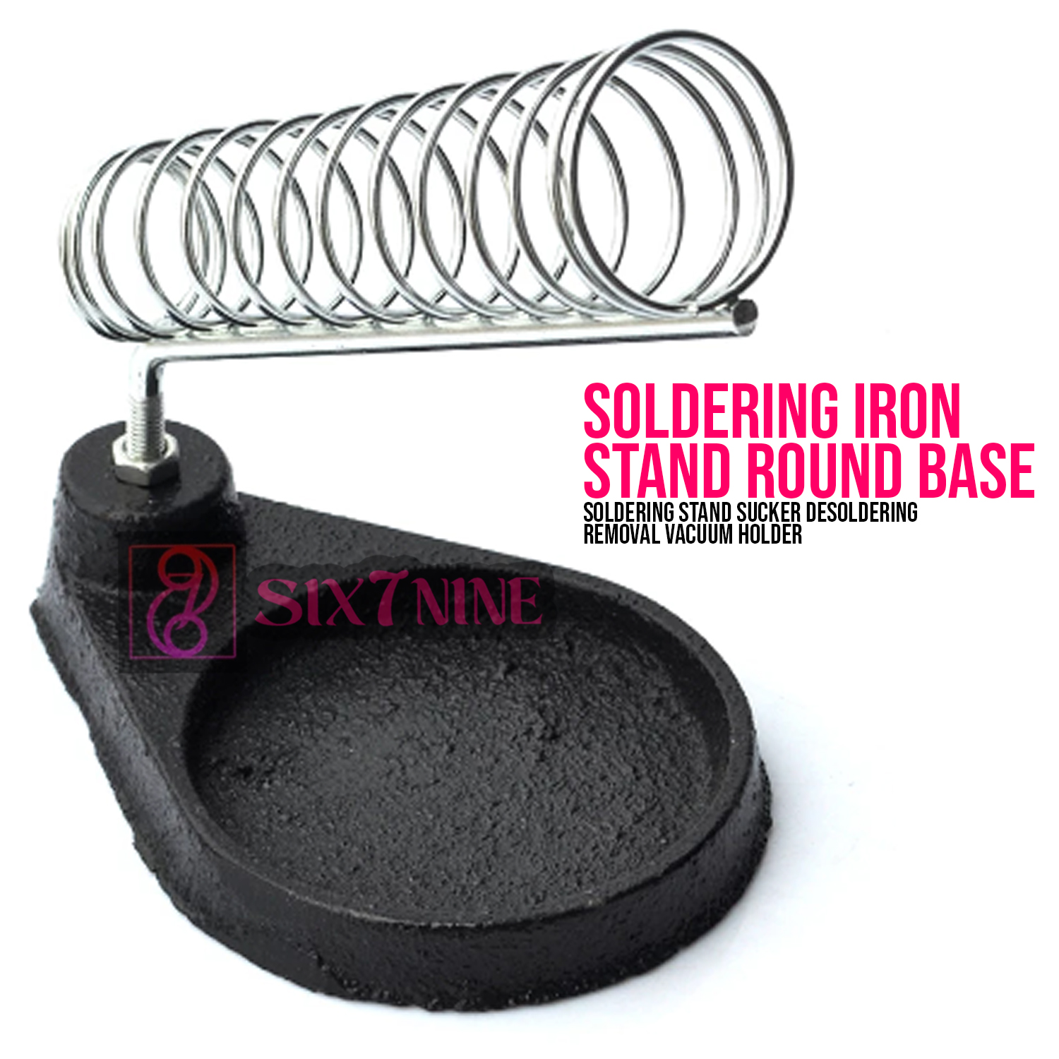 Round Soldering Stand Sucker Desoldering Removal Vacuum Holder | Lazada PH