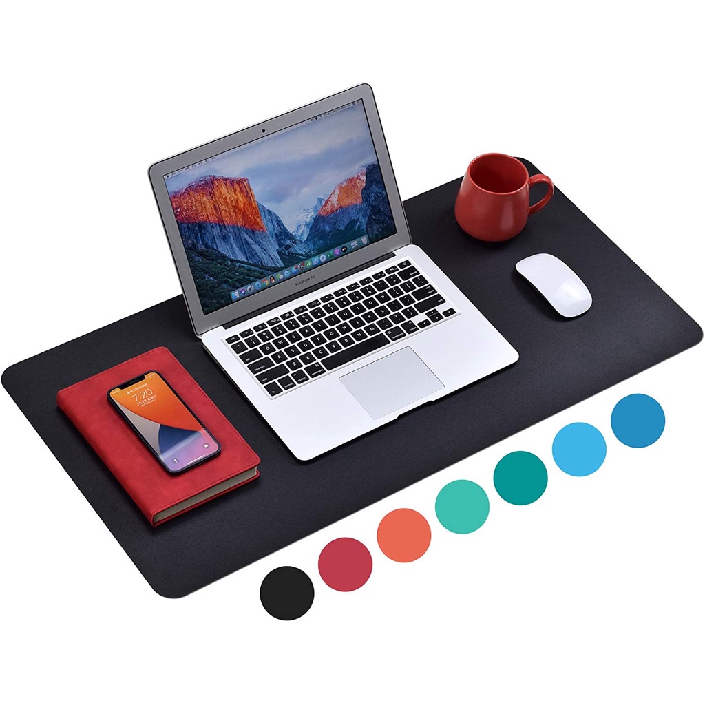 RPang Double-Sided Large Mouse Pad Leather Waterproof Anti Slip Desk ...