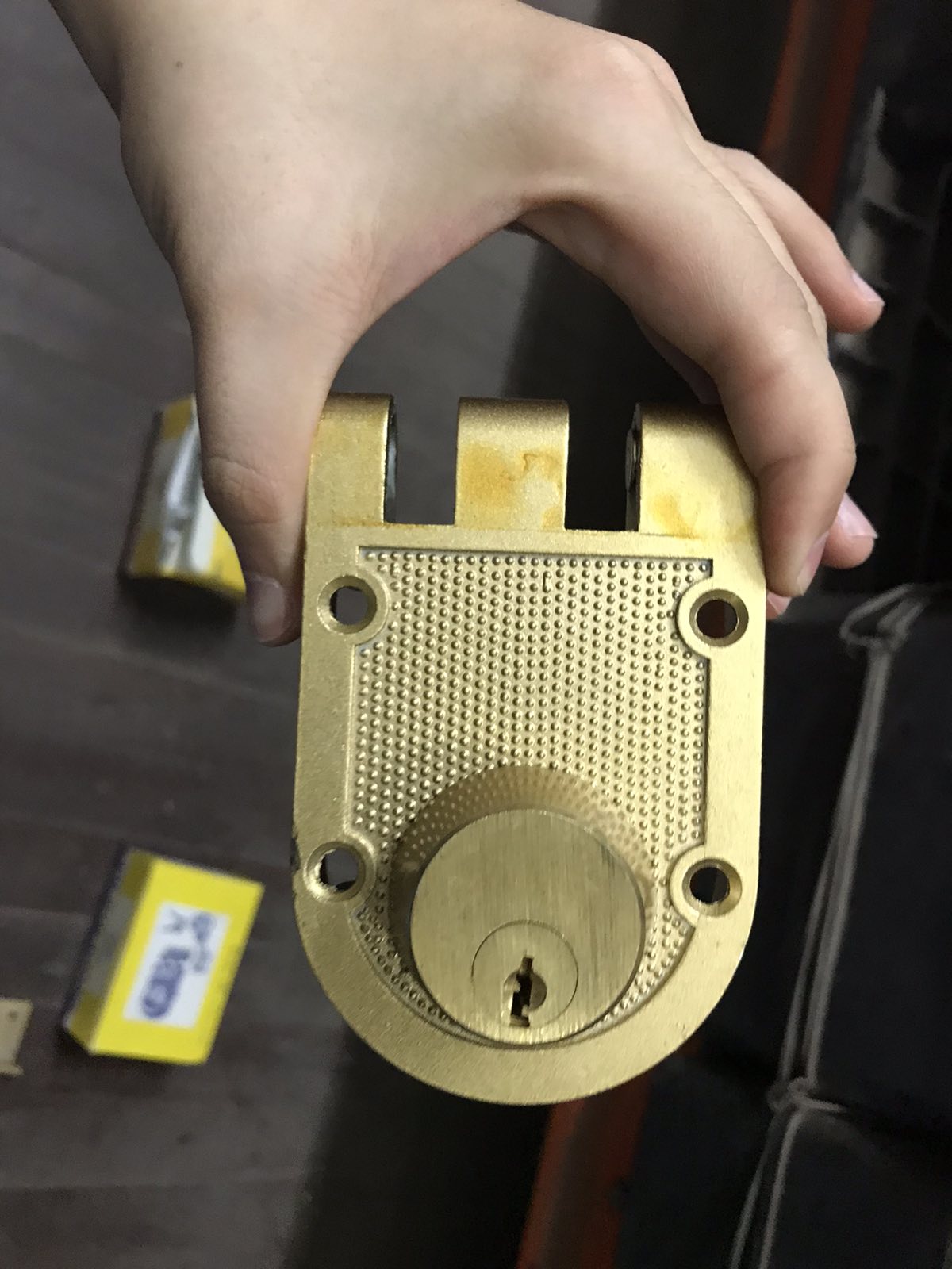 Guarantee Low Price - sliding door lock (deadlock) brass plated ...