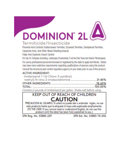 DOMINION 2L IMIDACLOPRID (SOIL POISONING TERMITICIDE, PRE & POST ...