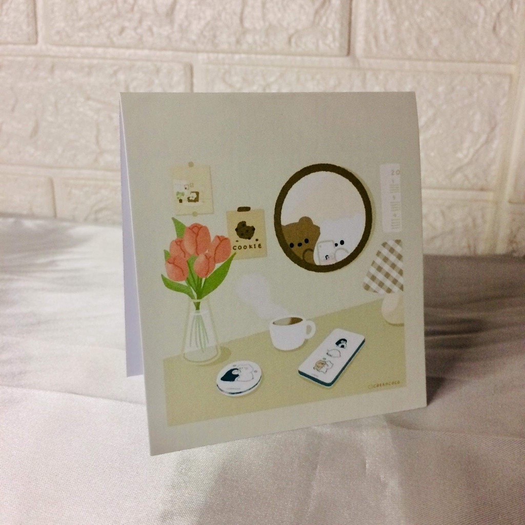 Cute Korean Greeting Cards Annyeong Kpop Aesthetic Korean Cards | Lazada PH